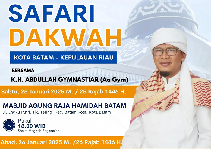 Safari Dakwah, Aa Gym akan Kunjungi Kota Batam - Pondok Pesantren ...