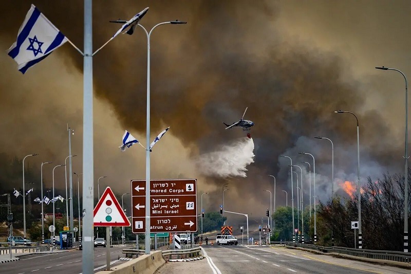 Menyala Israel! Kebakaran Belum Reda Kini Dilanda Badai Pasir - Pondok ...